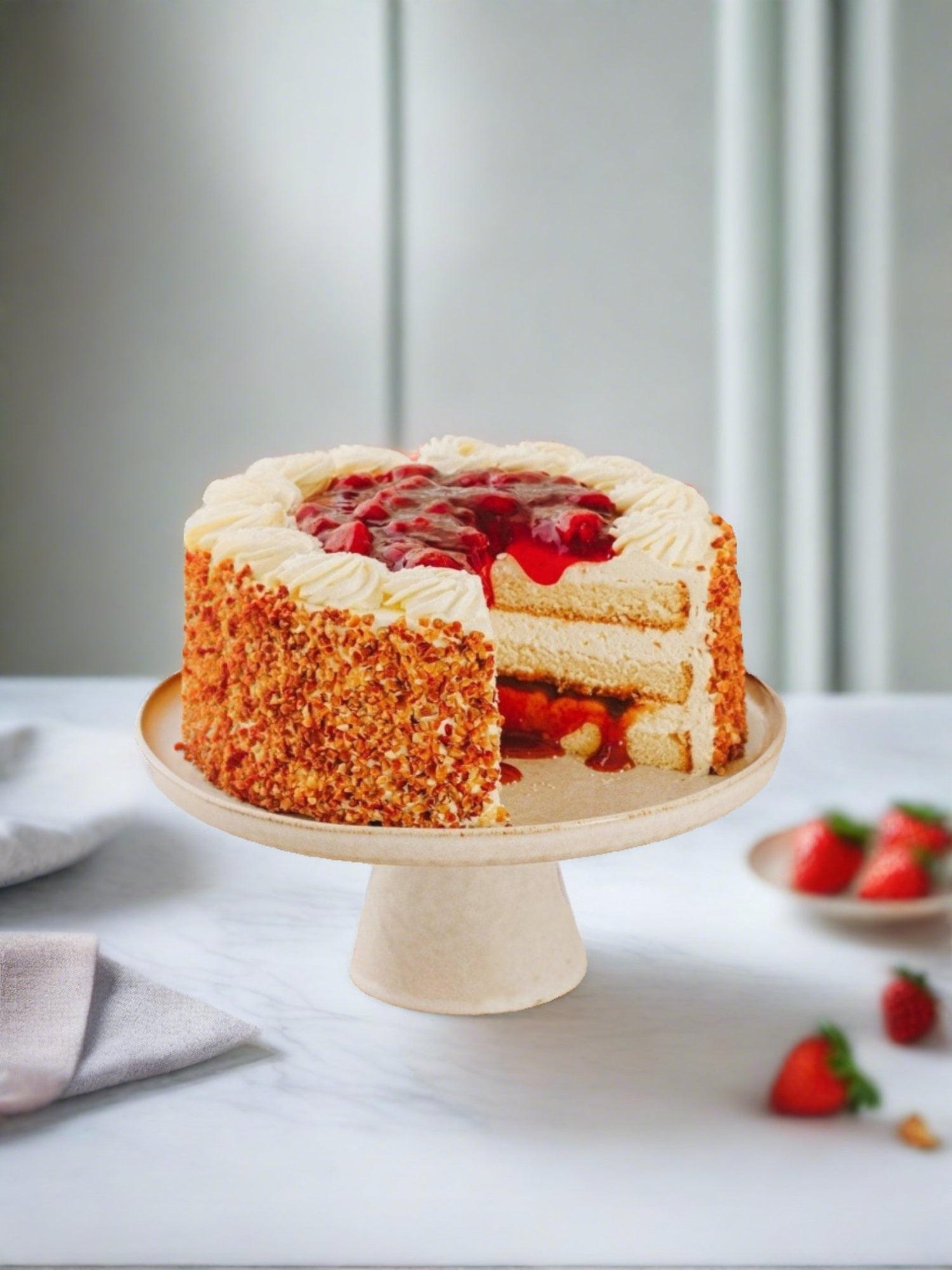 Patisserie Valerie's Famous Strawberry Gateau