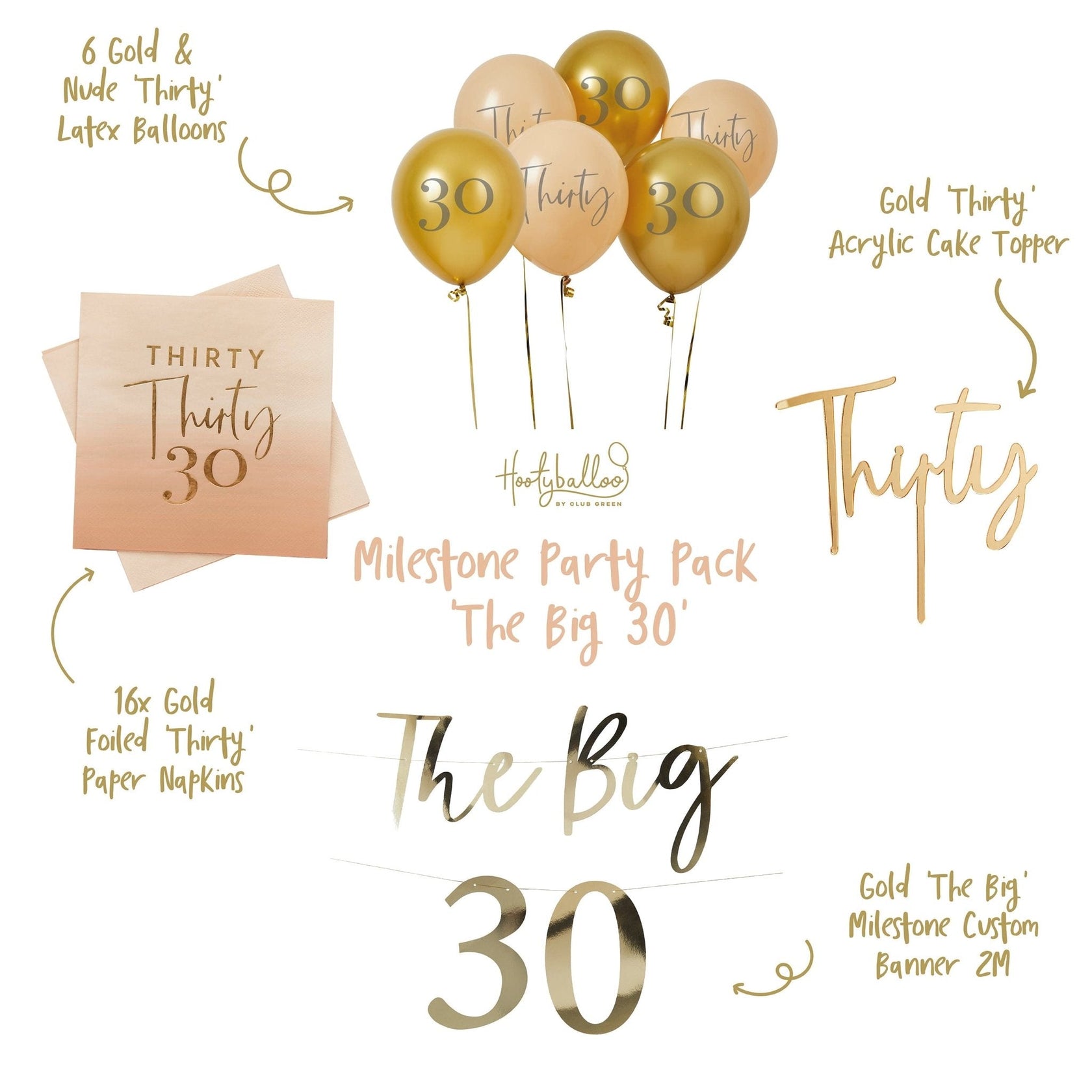 30th Birthday Party Cake Bundle | Next Day Delivery | Patisserie Valerie