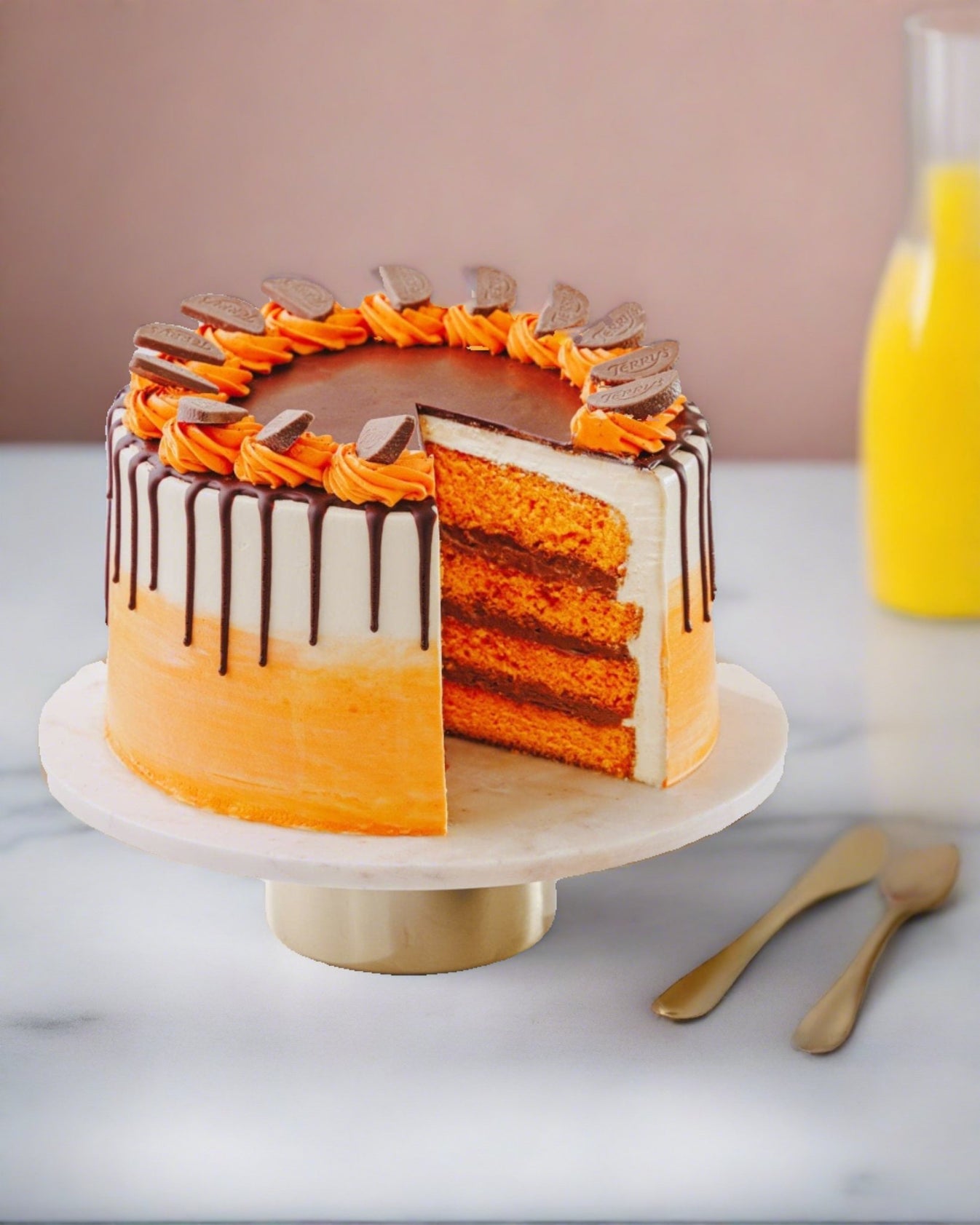 Chocolate Orange Cake Delivery | Next Day Delivery | Patisserie Valerie
