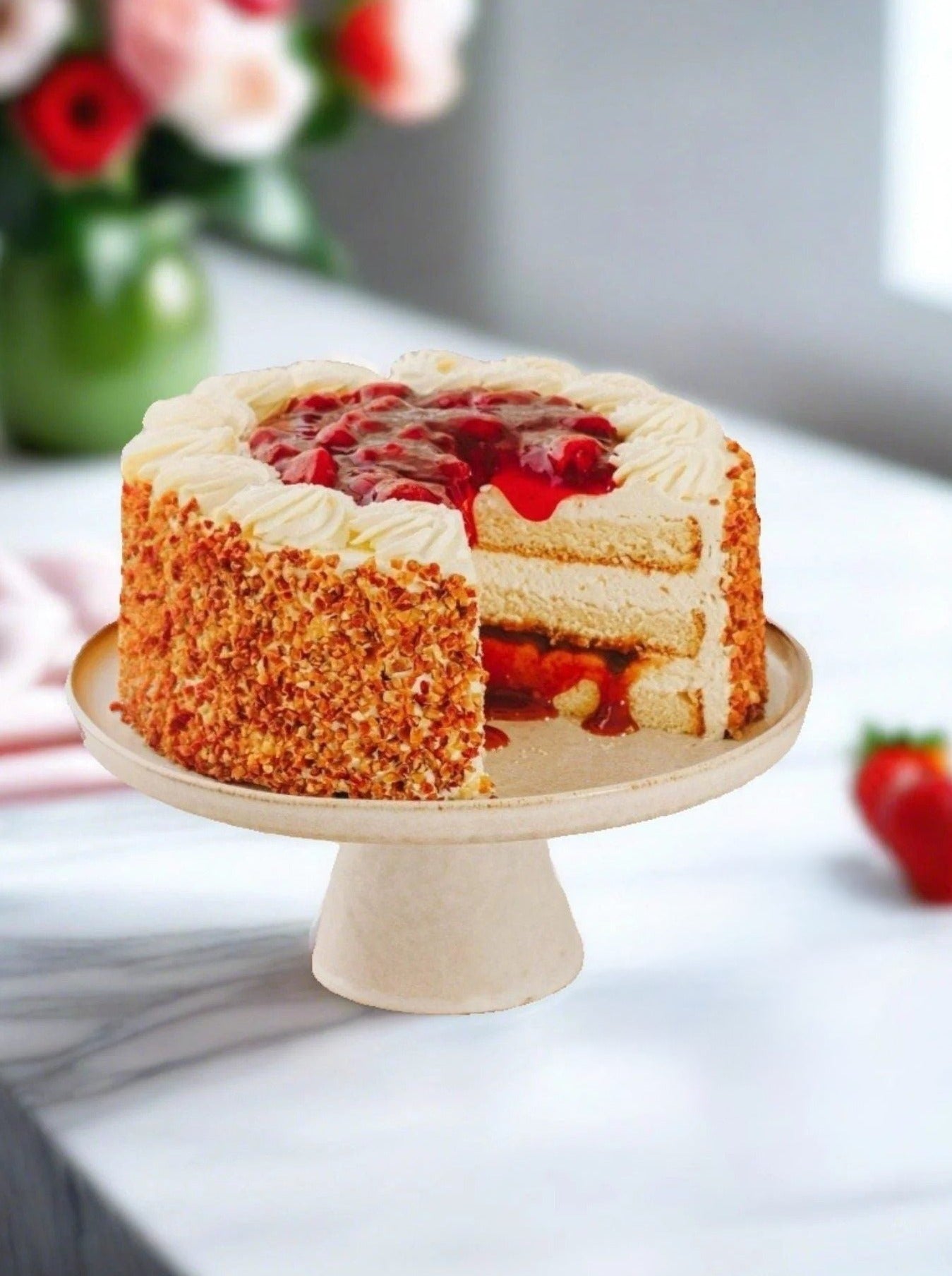 Strawberry Cakes - Next Day Delivery | Patisserie Valerie