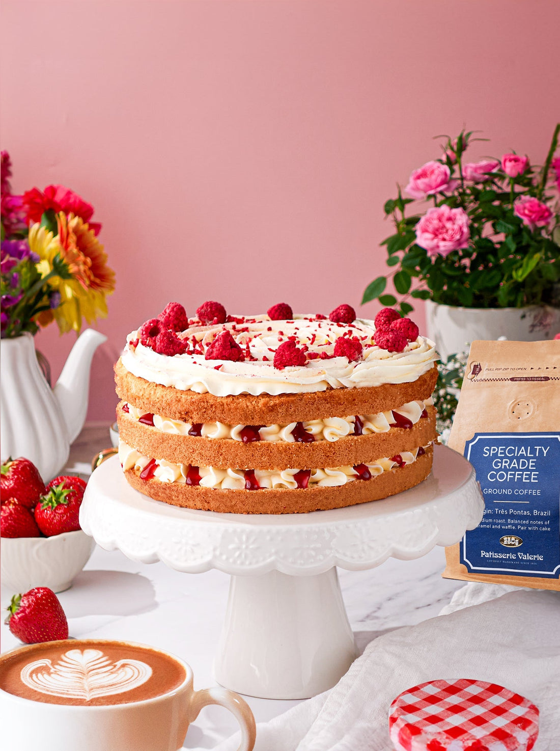 Victoria Sponge Cake & Coffee Bundle | Patisserie Valerie