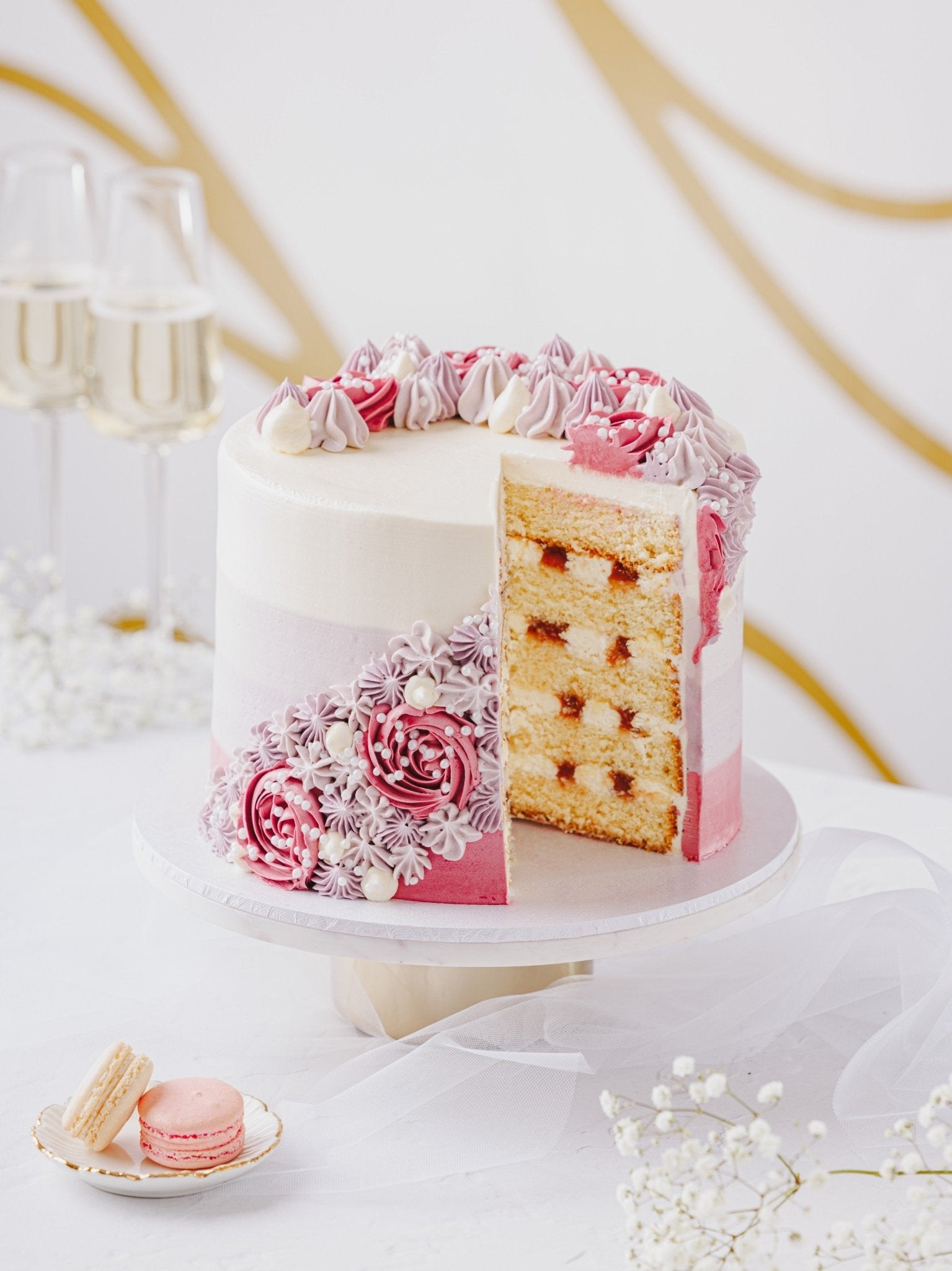 Beautiful Wedding Cakes With Waterfall Cake Waterfall | Happy Rose