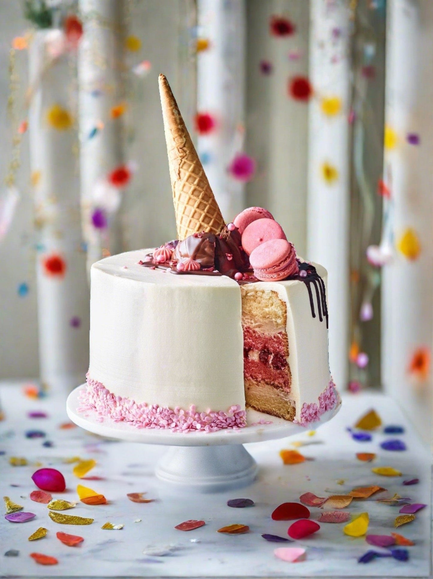 Ice Cream Cone Drip Cake | Delivered | Patisserie Valerie