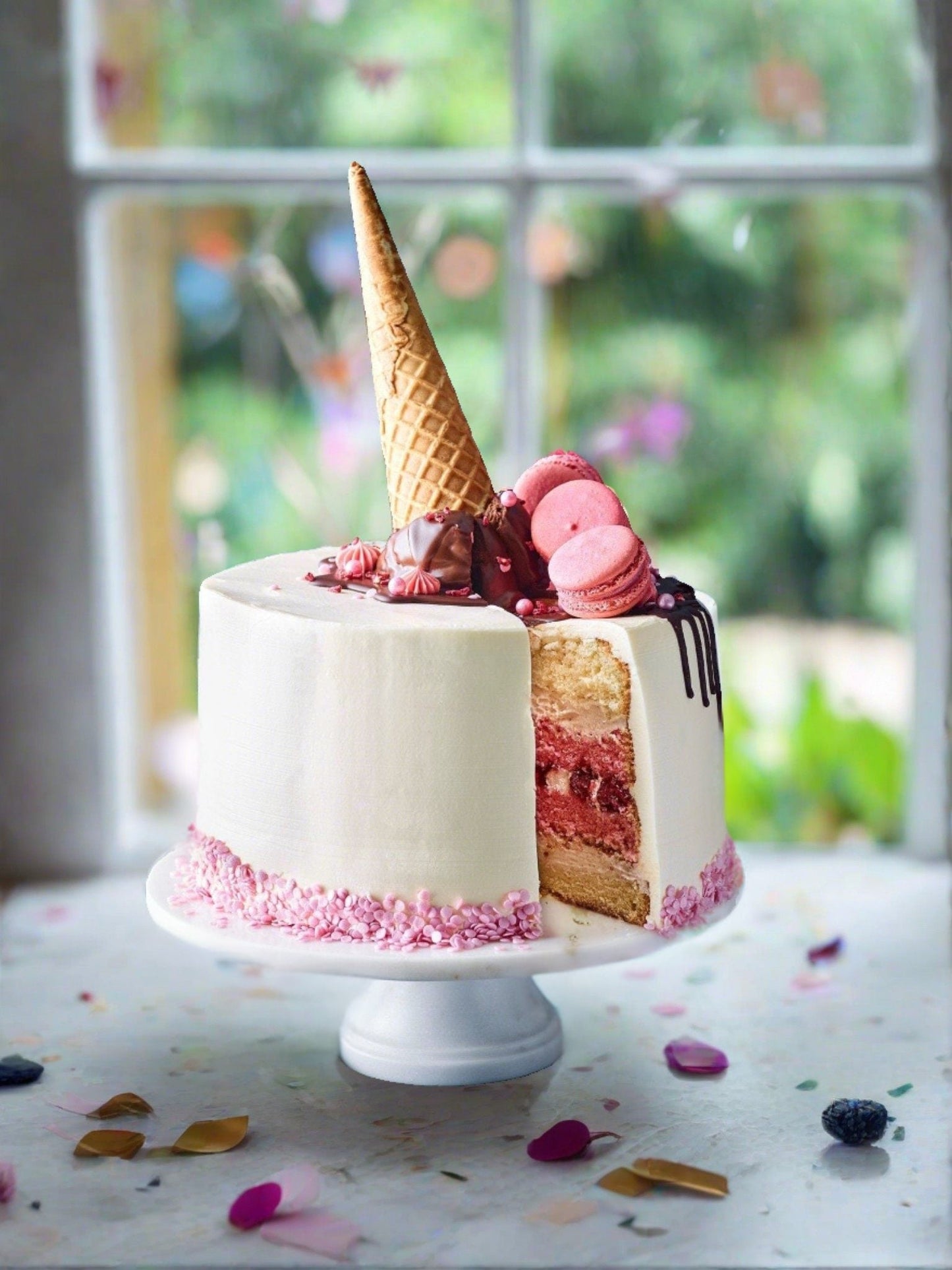 Ice Cream Cone Drip Cake | Delivered | Patisserie Valerie