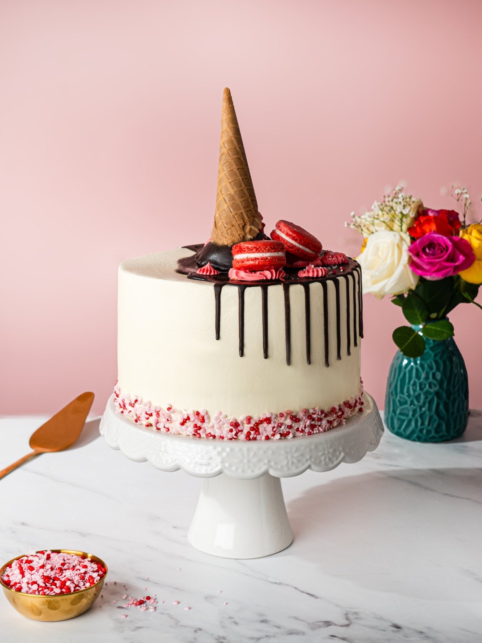 Ice Cream Cone Drip Cake | Delivered | Patisserie Valerie