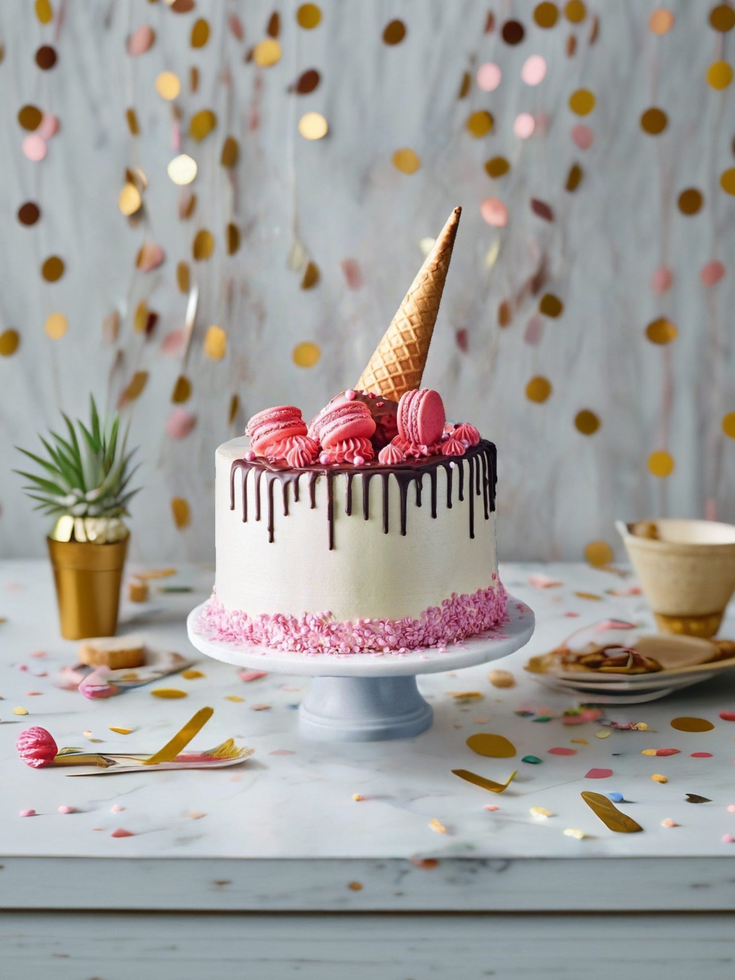 Ice Cream Cone Drip Cake | Delivered | Patisserie Valerie