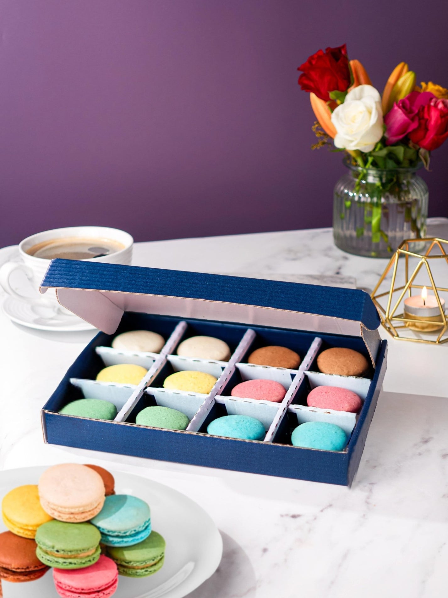 Macarons Gift Box Mixed Pack | Letterbox Delivery | Patisserie Valerie