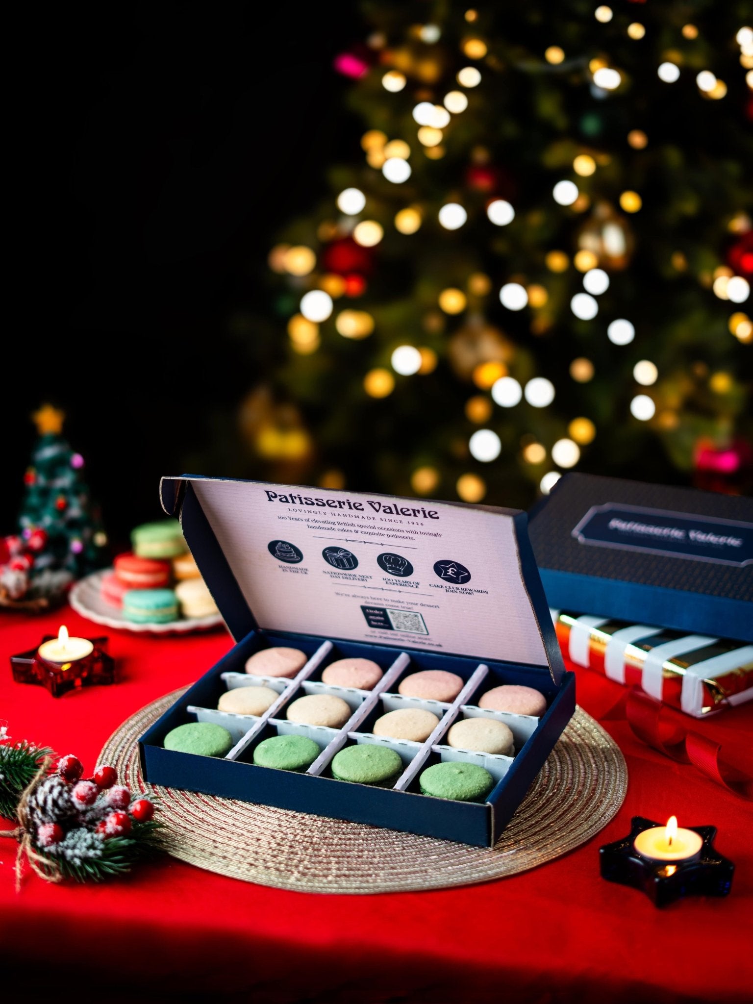 Macarons Gift Box Pistachio, Vanilla & Rose | Letterbox Delivery ...