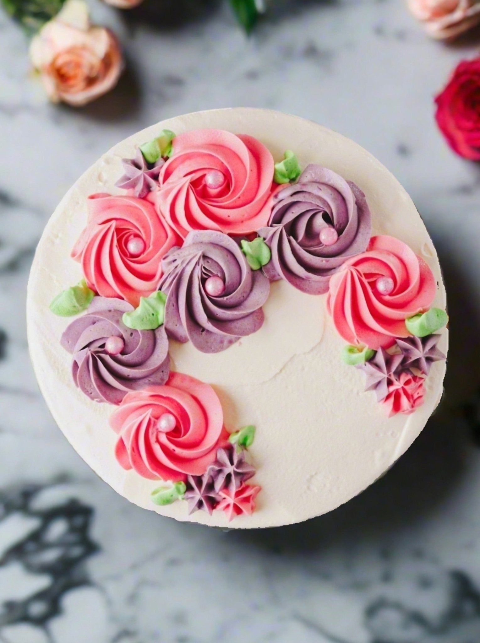 Rose Cake | Next Day Delivery | Patisserie Valerie