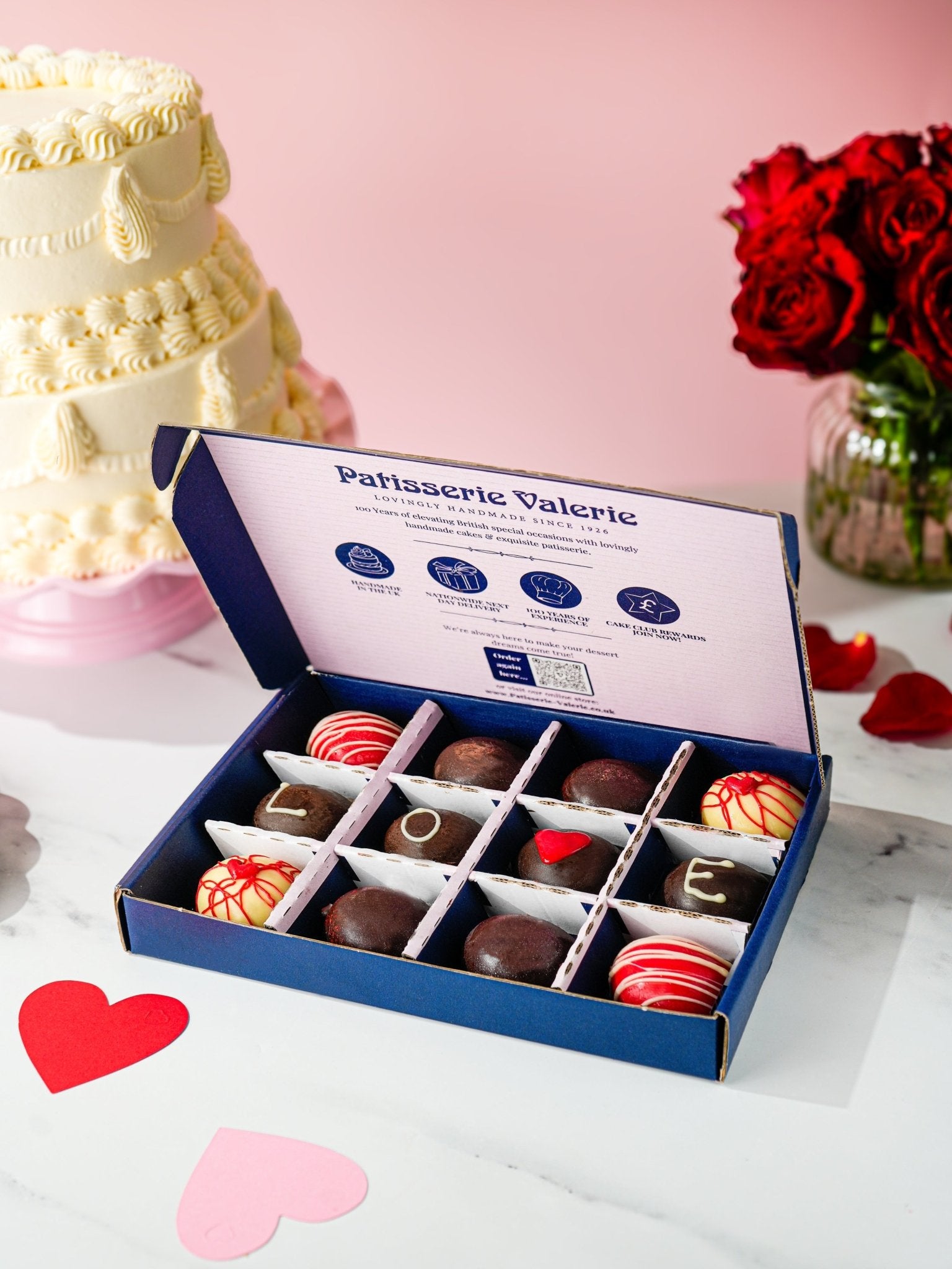 Valentine's Love Bite Gift Box | Cake Pops | Patisserie Valerie
