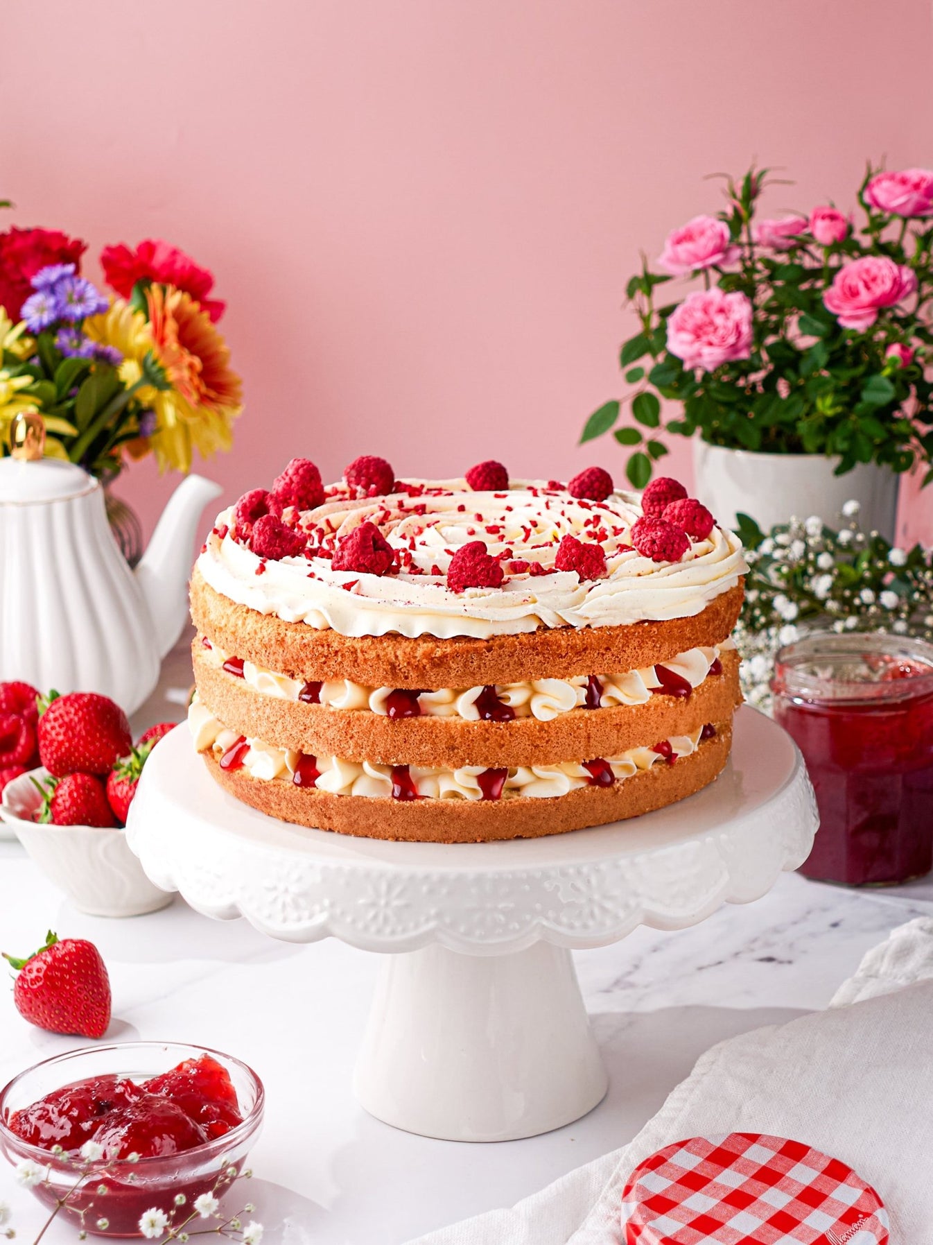 Victoria Sponge Cake | Next Day Delivery | Patisserie Valerie
