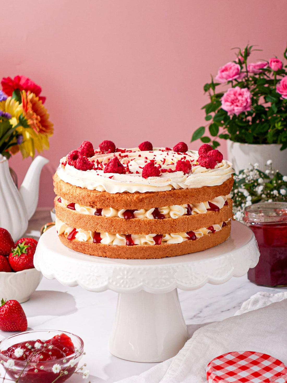 Victoria Sponge Cake | Next Day Delivery | Patisserie Valerie