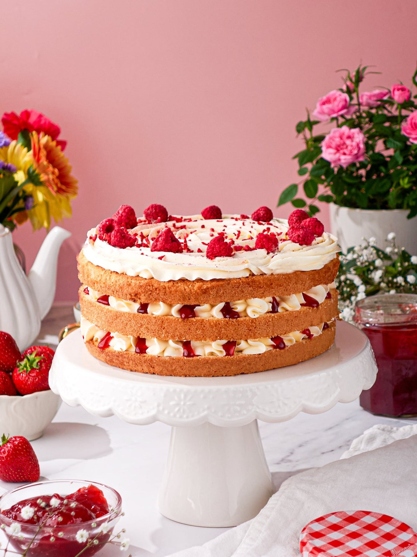 Victoria Sponge Cake | Next Day Delivery | Patisserie Valerie