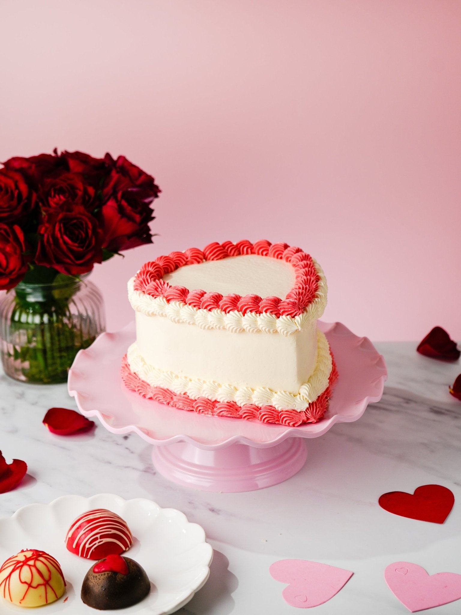 Vintage Heart Cake | Lambeth Iced Cake | Patisserie Valerie