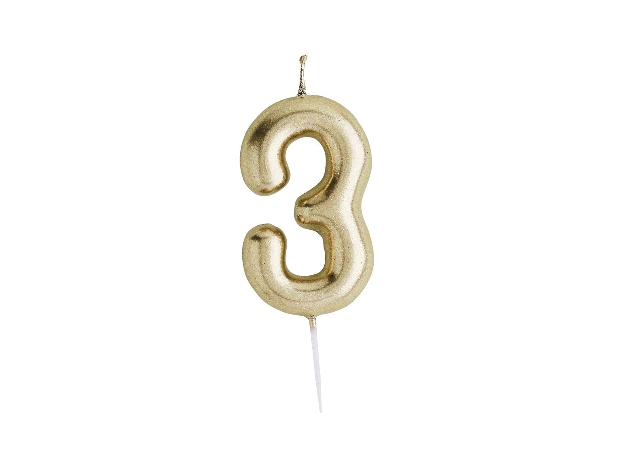 Metallic Gold Number Candles | Patisserie Valerie